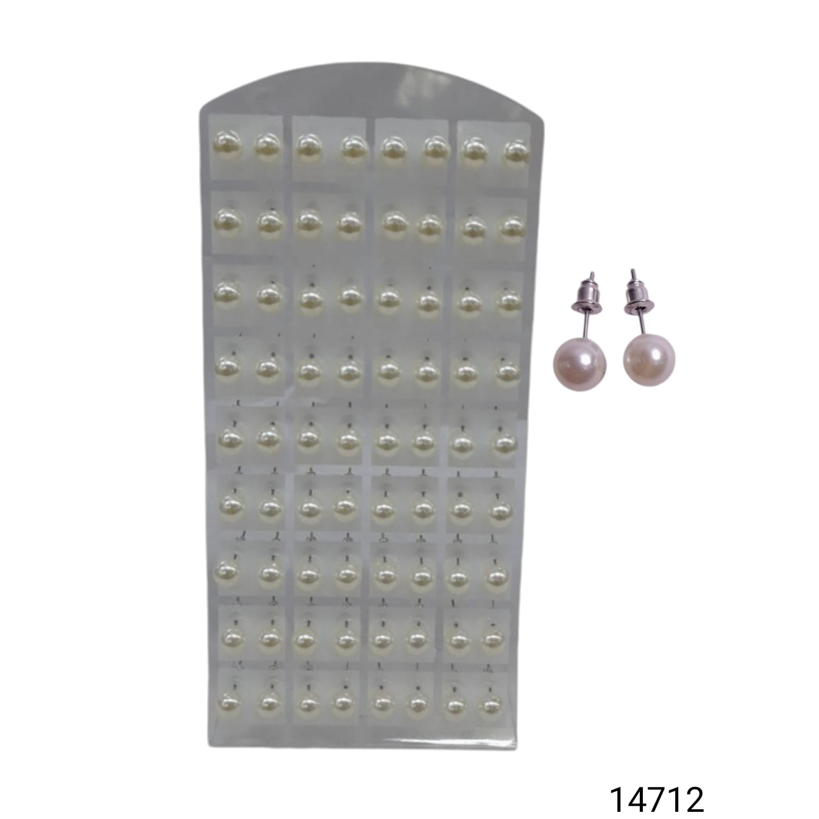 Aro perla med. N° 2 x 36 pares en exhibidor- 14712 – Imágenes Mayorista