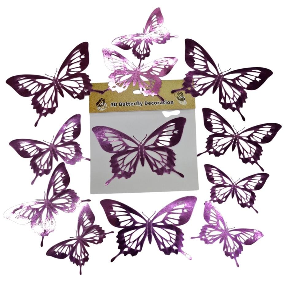 MARIPOSA decorativas plateadas x 12u en blister- 01723F – Imágenes ...